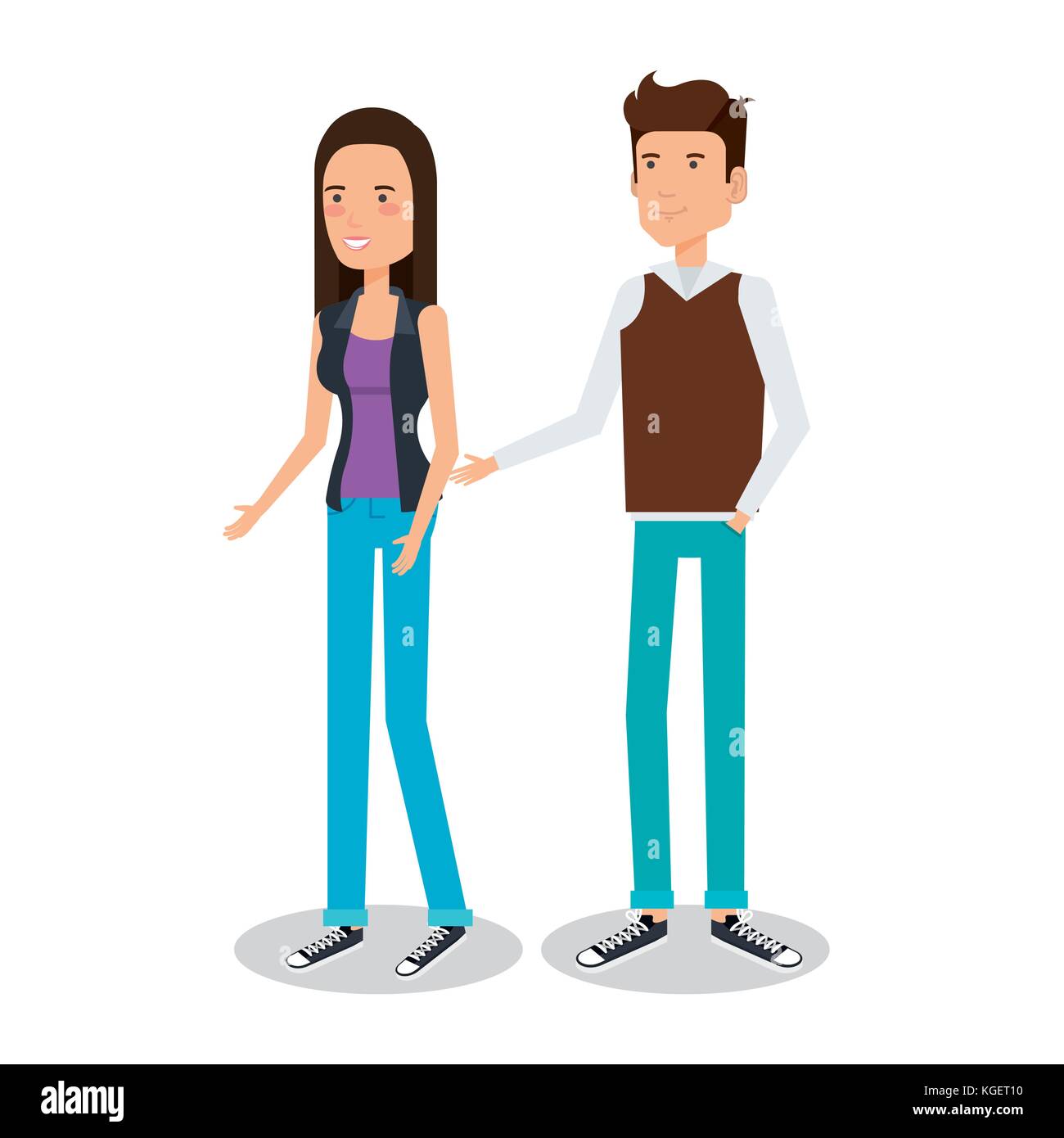 lovers couple avatars characters Stock Vector Image & Art - Alamy