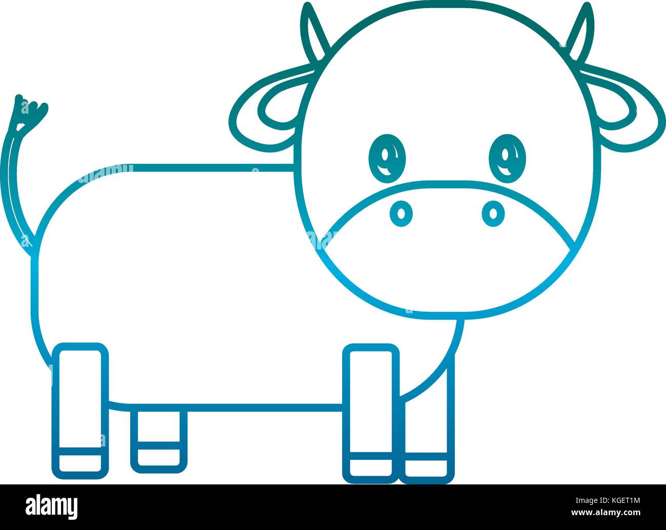 cute cow icon Stock Vector Image & Art - Alamy