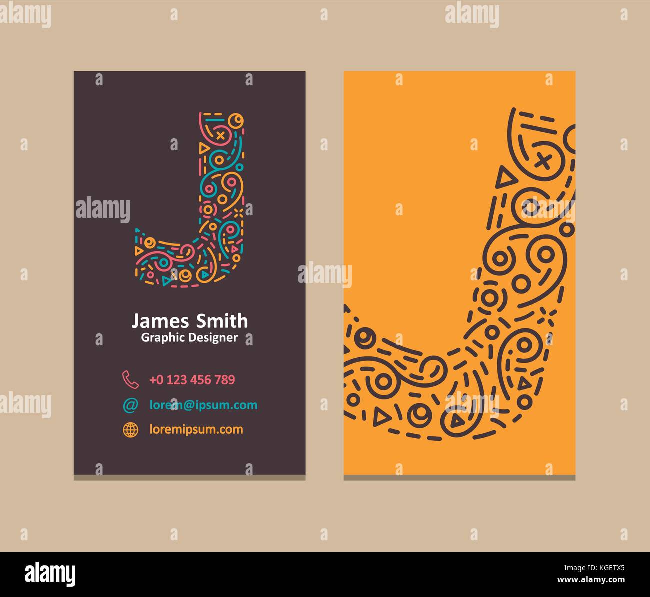 J minimalistic logo hi-res stock photography and images - Alamy