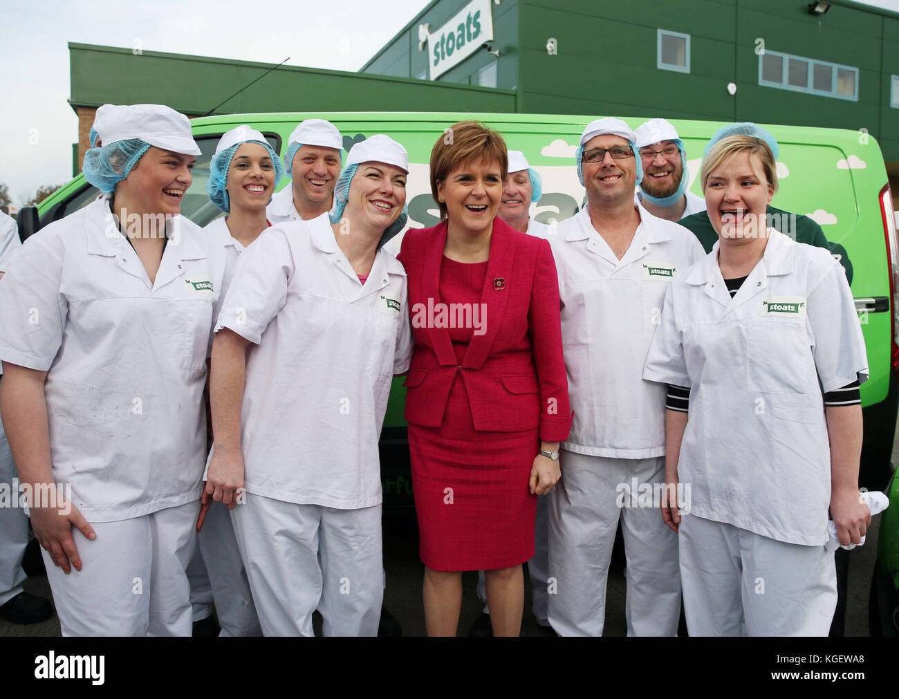 First Minister Nicola Sturgeon visits Stoats' new Edinburgh HQ, as she ...