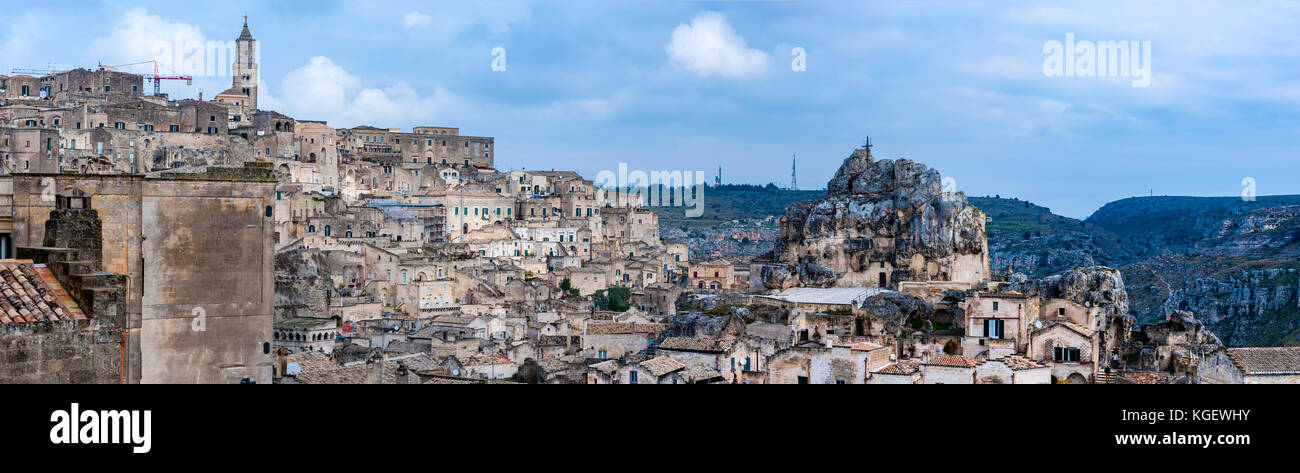 Typical houses of stone (Sassi di Matera) of Matera, UNESCO European ...