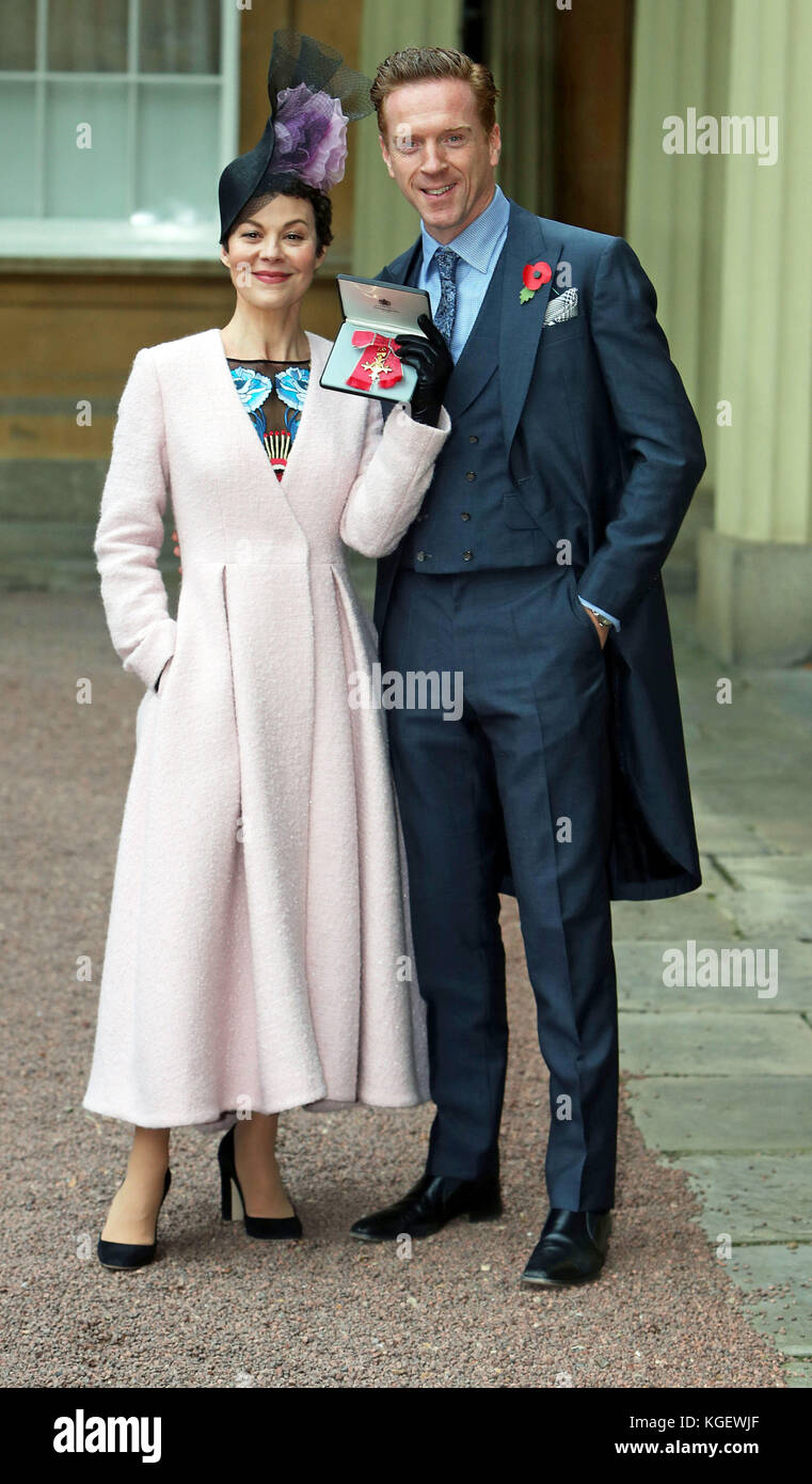 Actor Helen Mccrory With Husband Damian Lewis After She Was Awarded An
