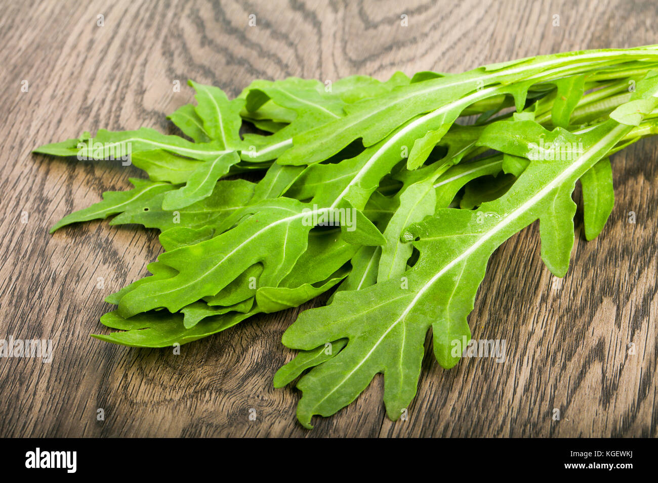 Green fresh Rucola leaves Stock Photo - Alamy