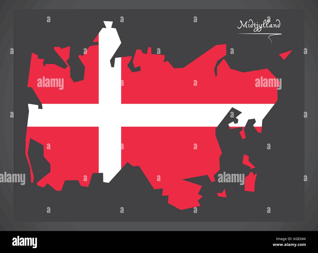 Modern map denmark regions hi-res stock photography and images - Alamy