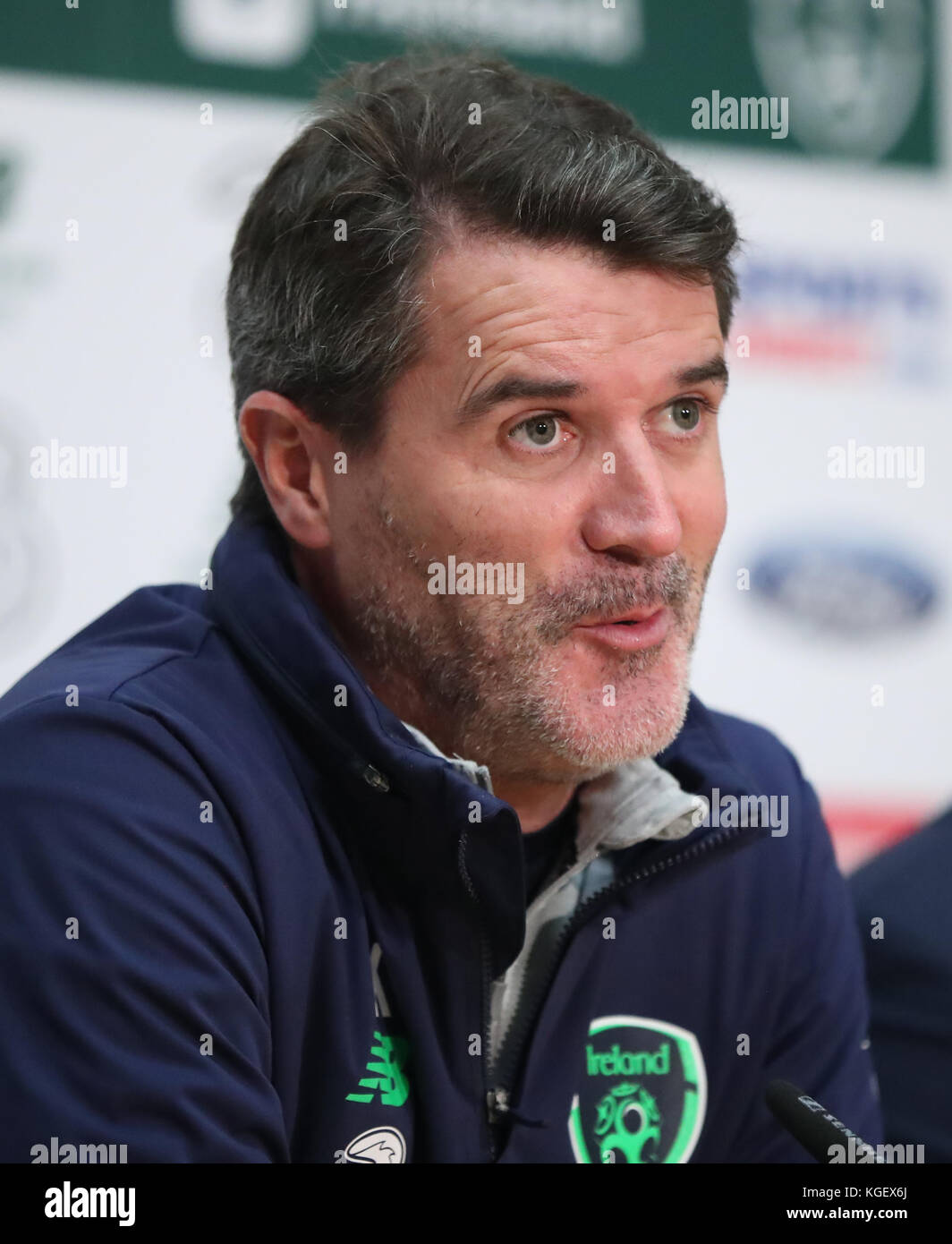 Republic of Ireland Assistant Manager Roy Keane speaking at a press ...