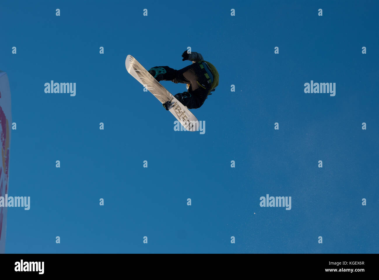 Scenes from the Red Bull Snowscrapers snowboarding event in New York ...