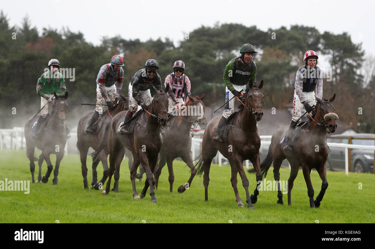 Muddy horses make their way back in after the Tom Malone Flat And Jumps ...