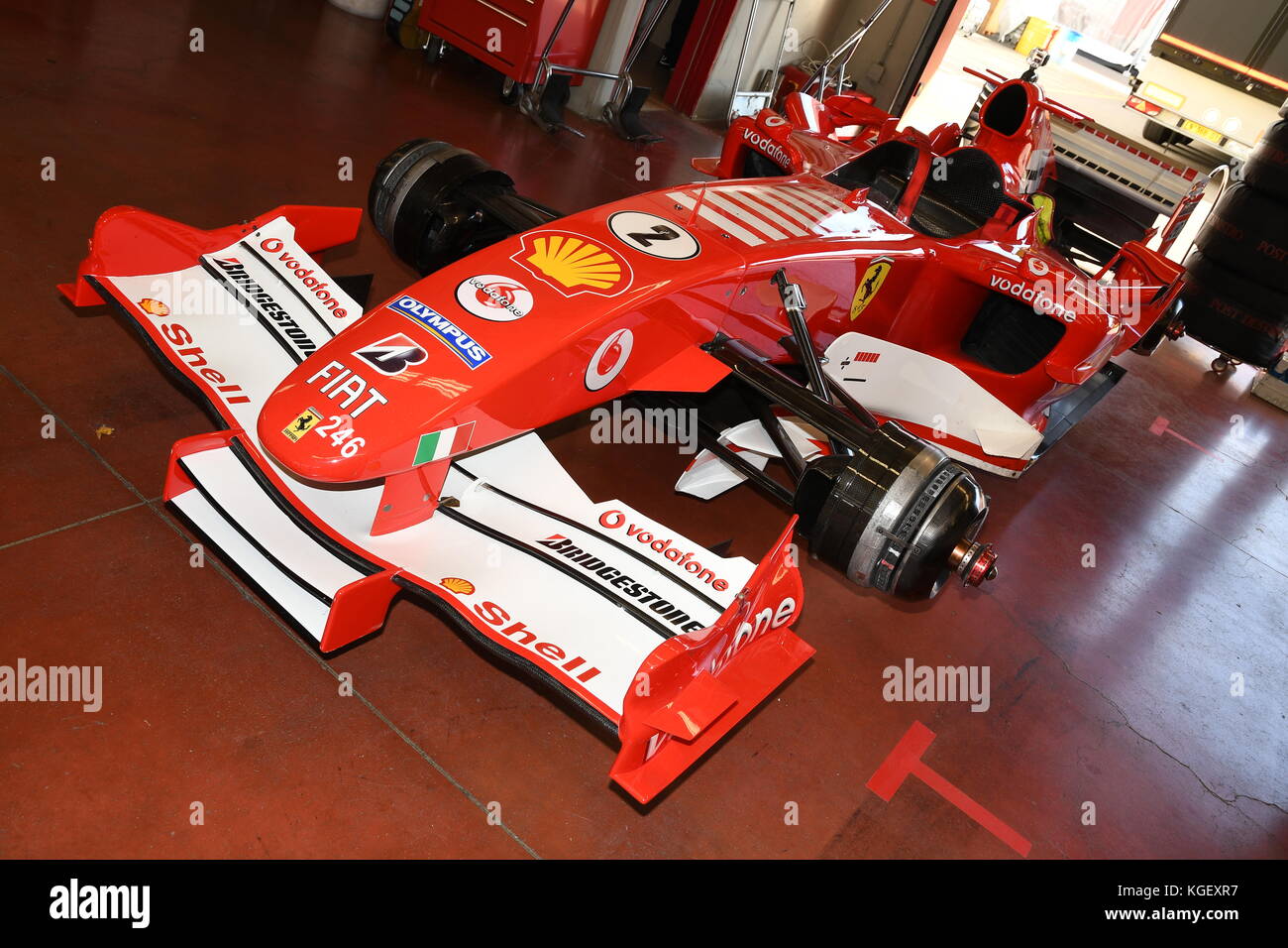 MUGELLO, IT, October 2017: Modern Era Ferrari F1 at Mugello Circuit in ...