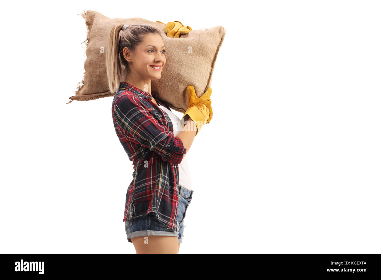 Sack on shoulder hi-res stock photography and images - Alamy