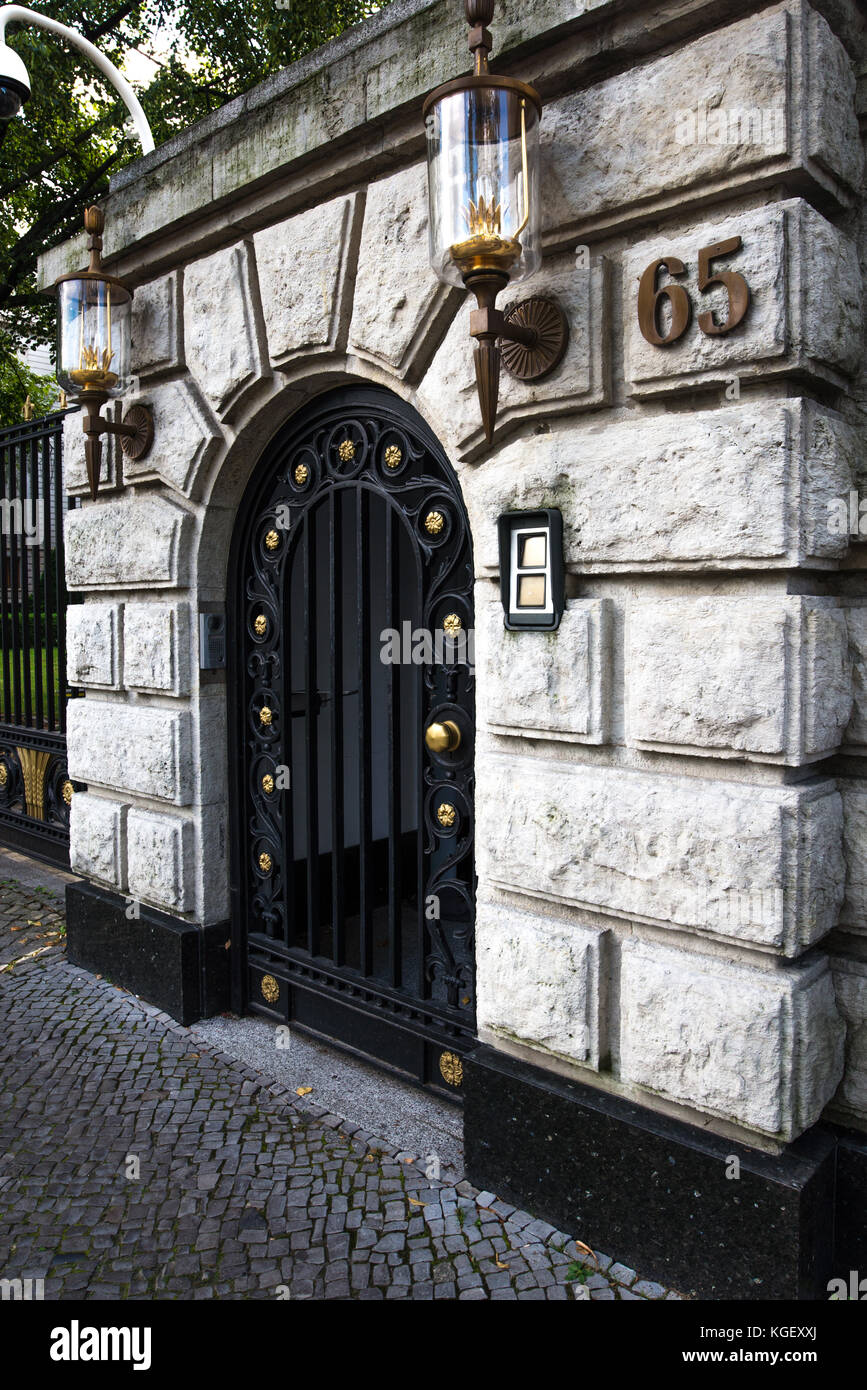 Russian Embassy on unter den Linden, Berlin, Germany September 2017 ...