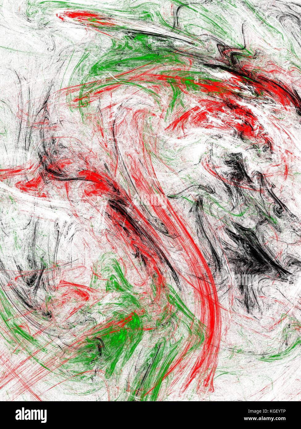 Grunge abstract contrast green and red background on white backdrop ...