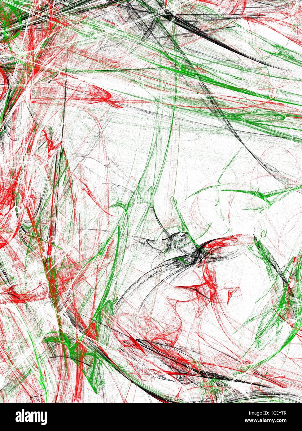 Grunge abstract contrast green and red background on white backdrop ...