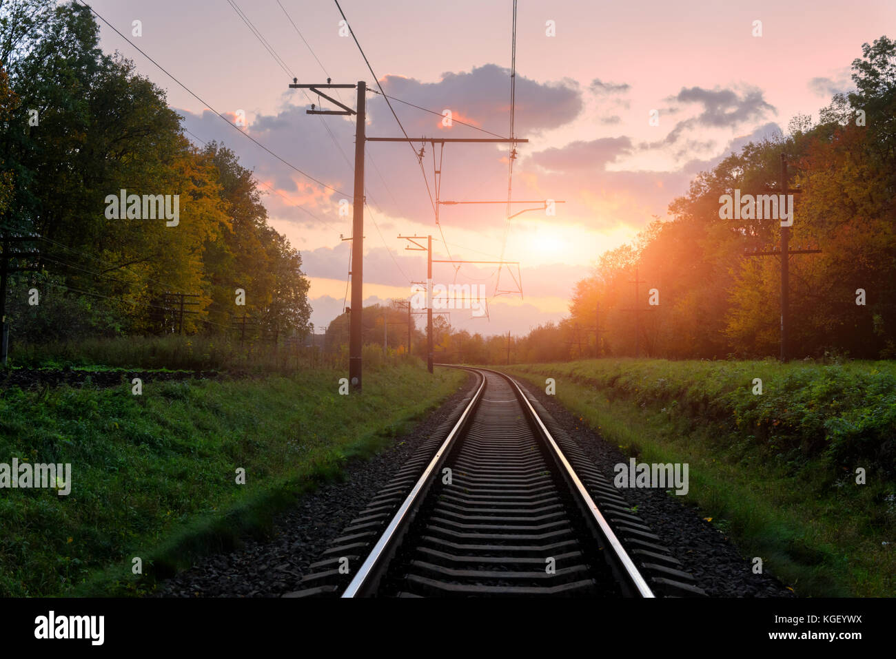 Pole railway hi-res stock photography and images - Alamy