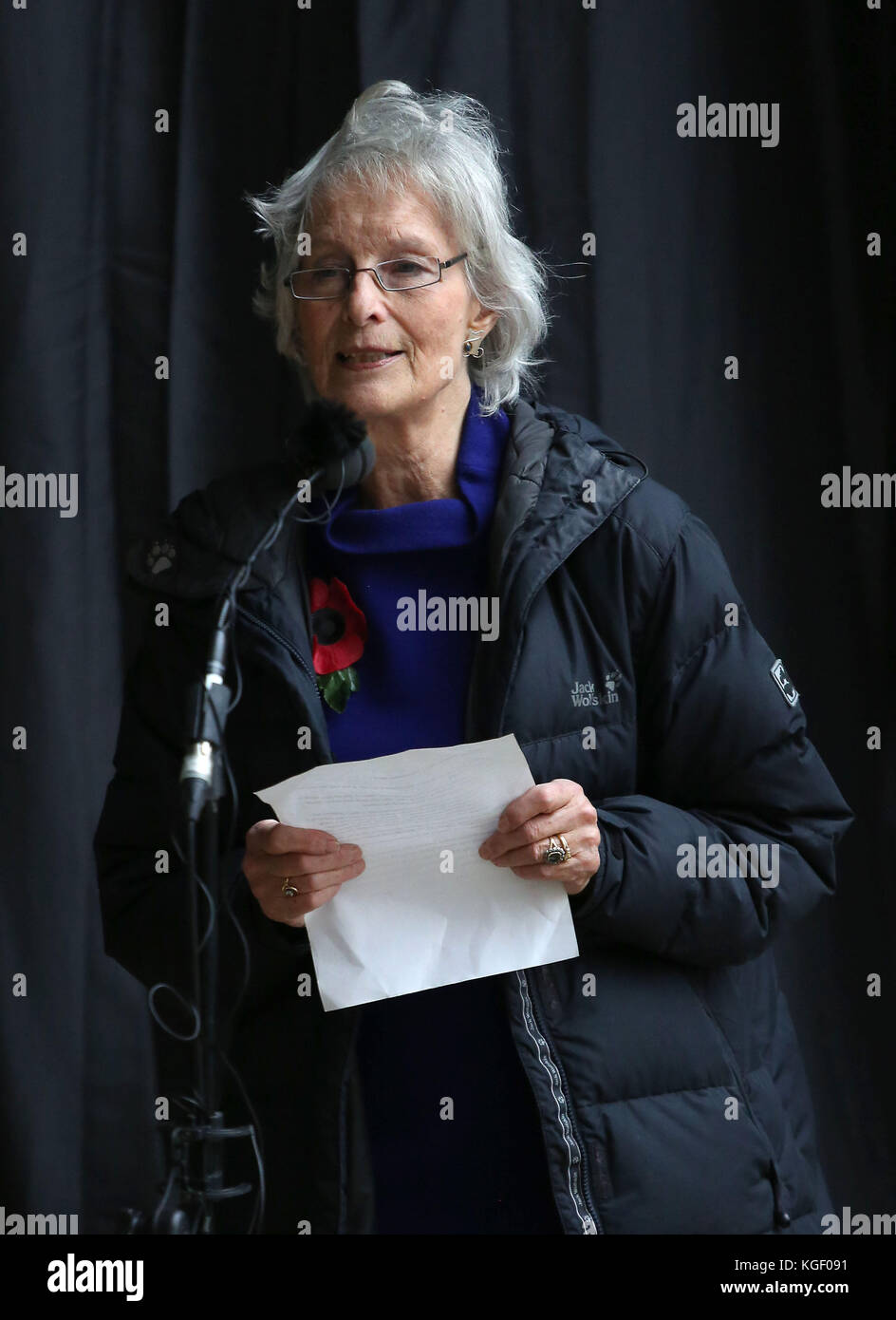 Baroness Whitaker speaking at the unveiling of a bronze statue of ...