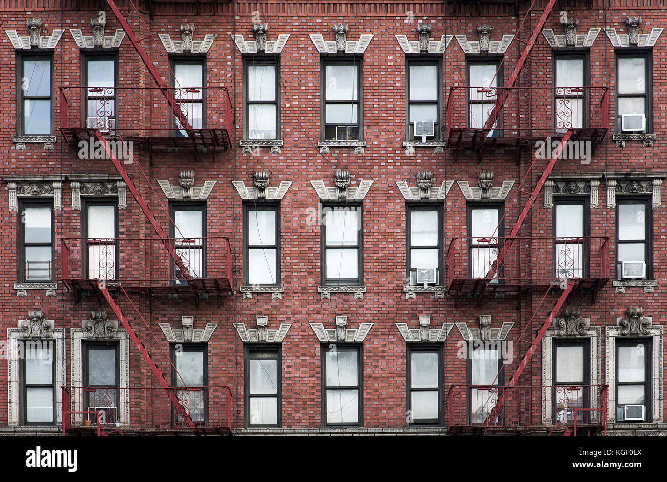Old apartment building Manhattan, New York City, United States Stock ...