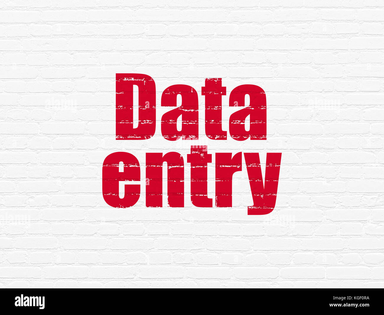 Information concept: Data Entry on wall background Stock Photo - Alamy