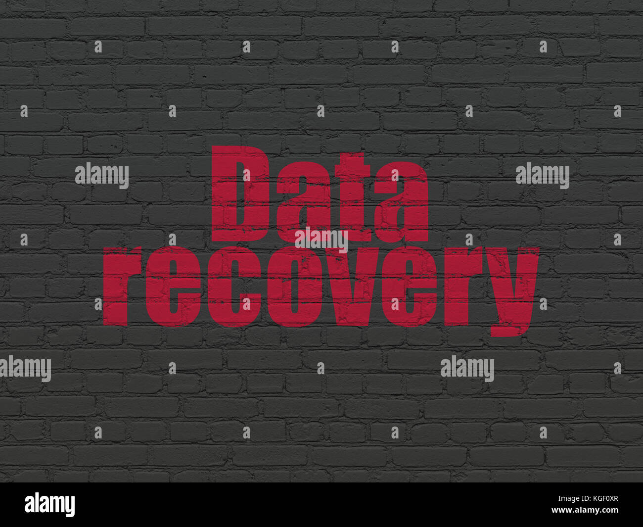Information concept: Data Recovery on wall background Stock Photo - Alamy