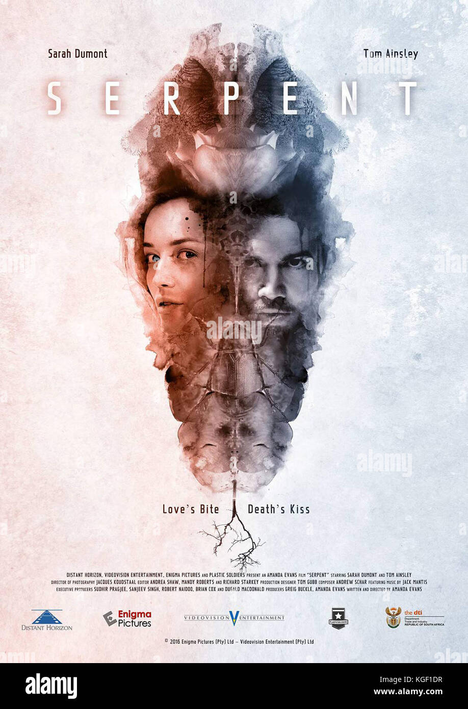 SERPENT, poster, from left Sarah Dumont, Tom Ainsley, 2017. ©Sony ...