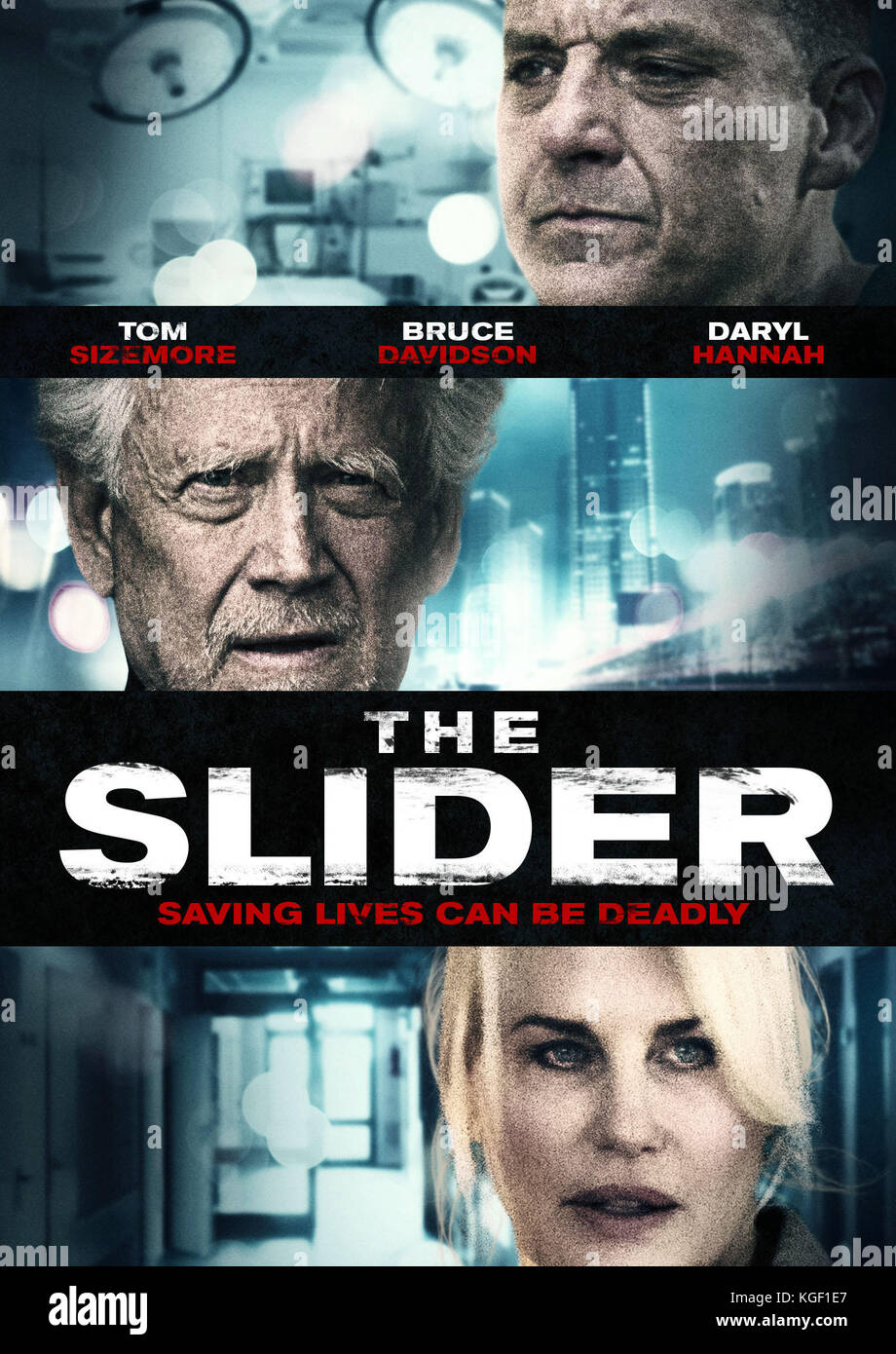 THE SLIDER, poster, from top: Tom Sizemore, Bruce Davidson, Daryl ...