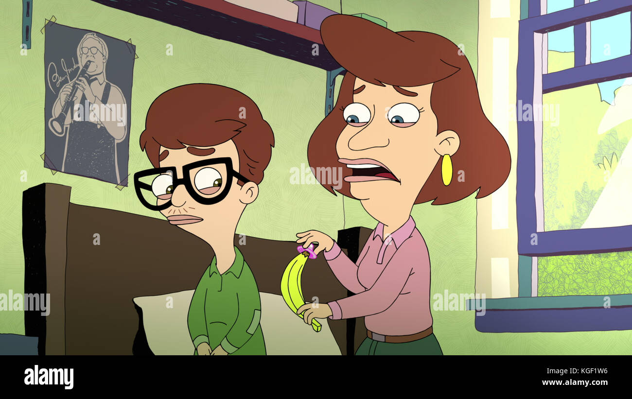 BIG MOUTH, (from left): Andrew (voiced by John Mulaney), Barbara ...