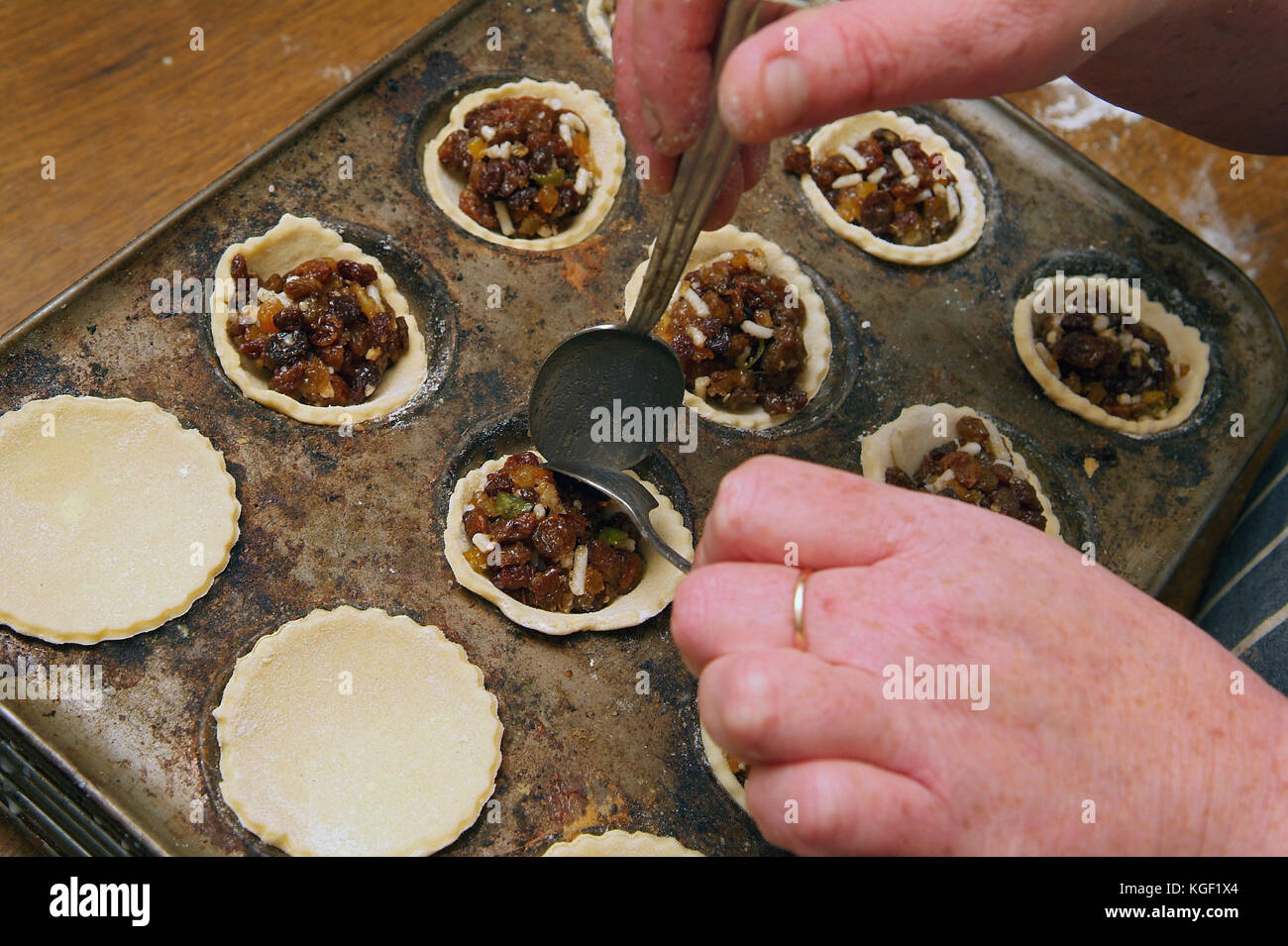 Marshfield Bakery with mince pies being made and other cake products ...