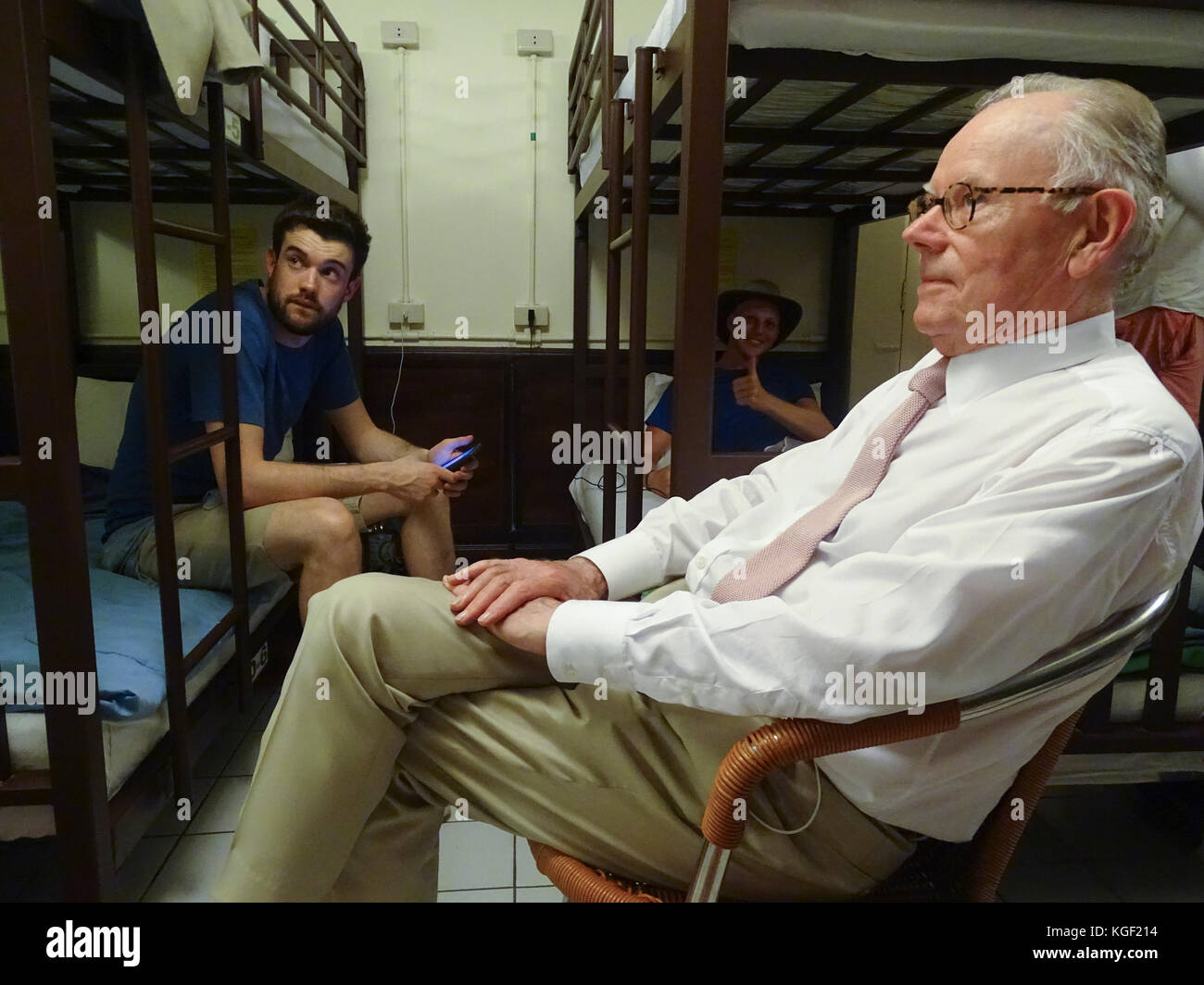 JACK WHITEHALL: TRAVELS WITH MY FATHER, Jack Whitehall (left), Michael ...
