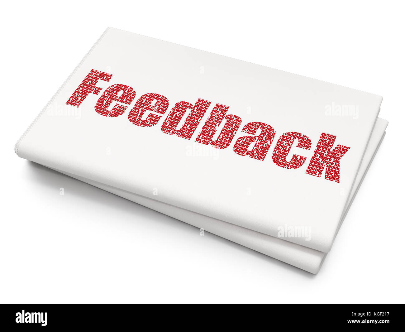 Business concept: Feedback on Blank Newspaper background Stock Photo ...
