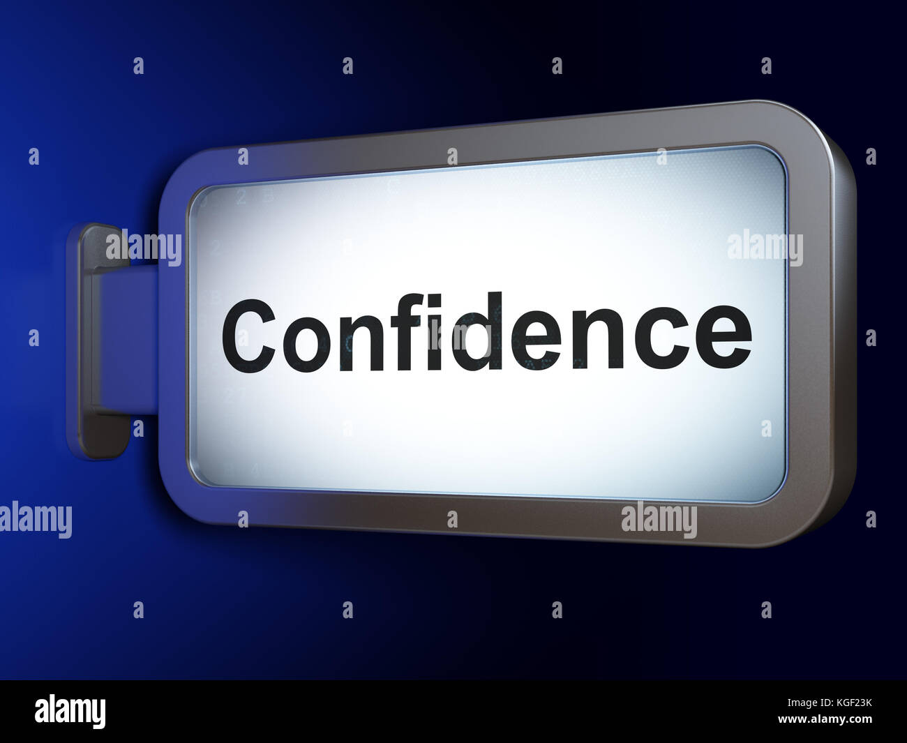Business concept: Confidence on billboard background Stock Photo - Alamy