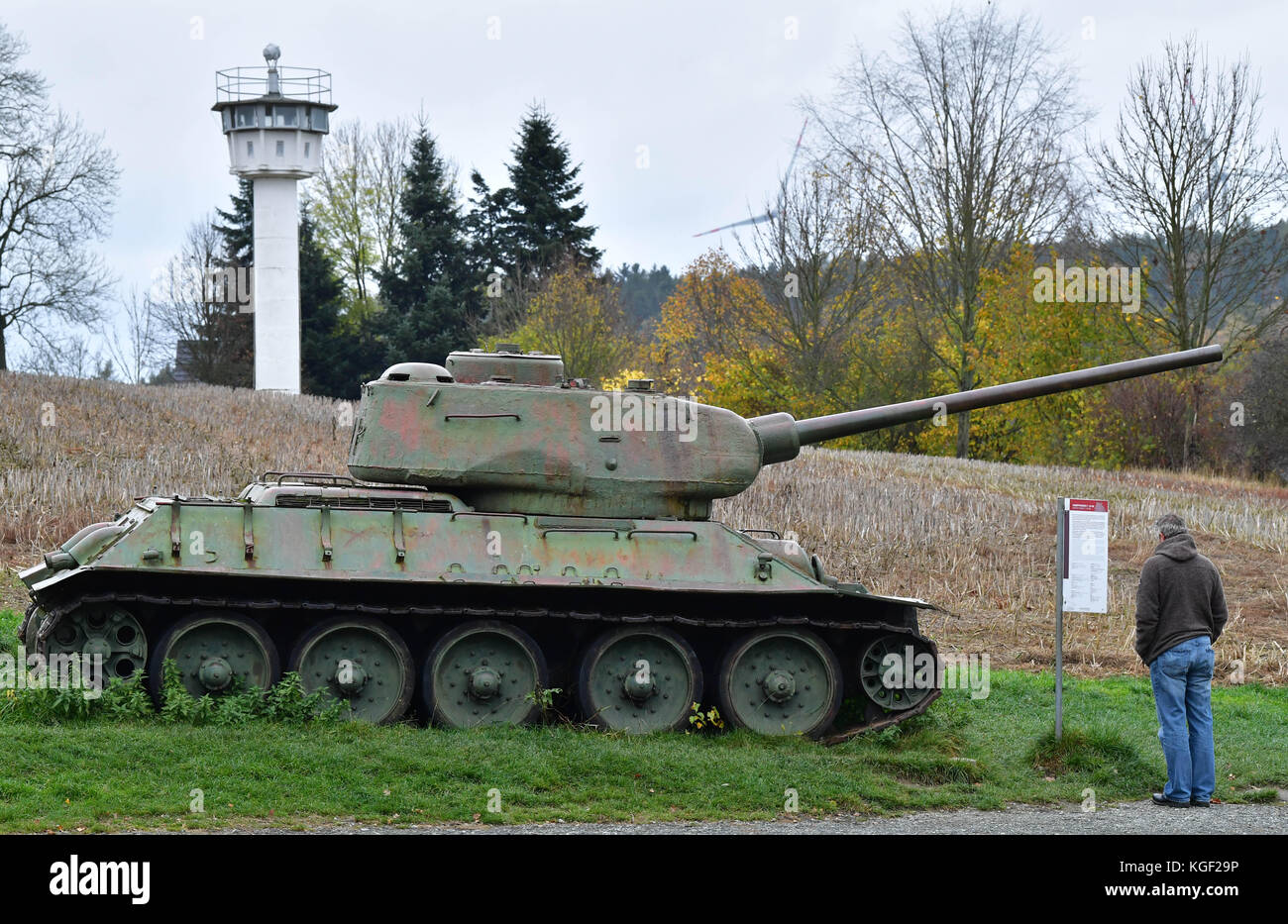 Moedlareuth, Germany. 23rd Oct, 2017. The former border between East ...