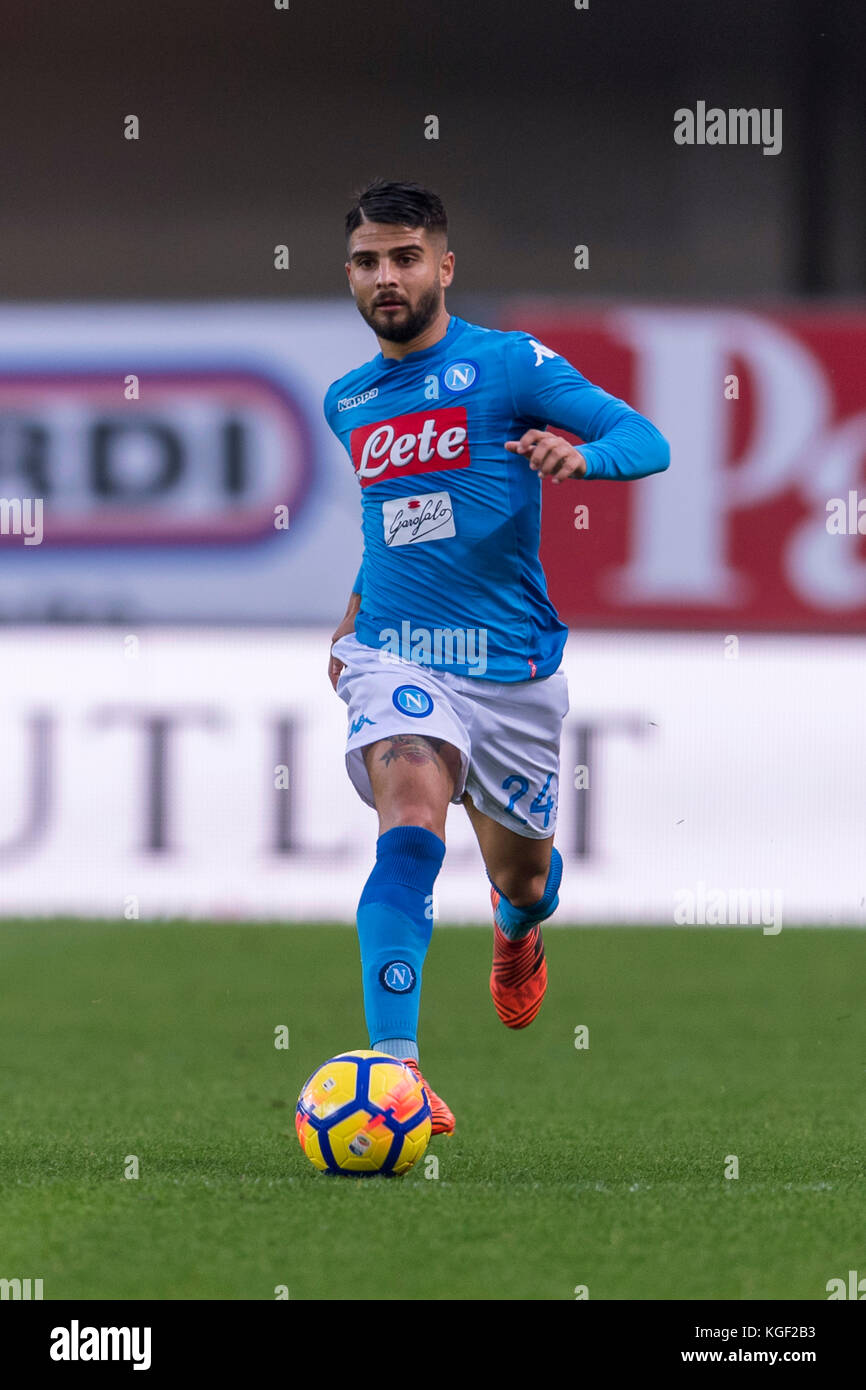 Verona, Italy. 5th Nov, 2017. Lorenzo Insigne (Napoli) Football/Soccer ...