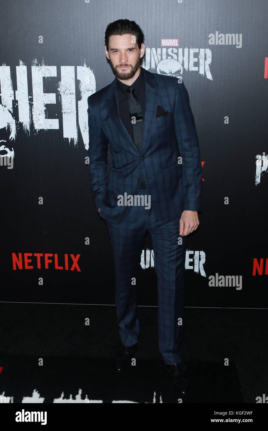 New York, NY, USA. 06th Nov, 2017. Ben Barnes at 'Marvel's The Punisher ...