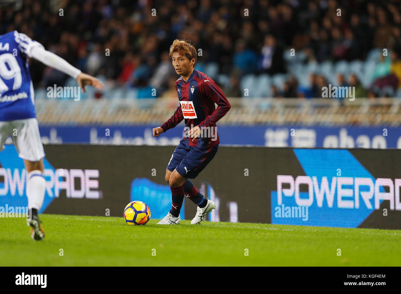 San Sebastian, Spain. 5th Nov, 2017. Takashi Inui (Eibar) Football ...