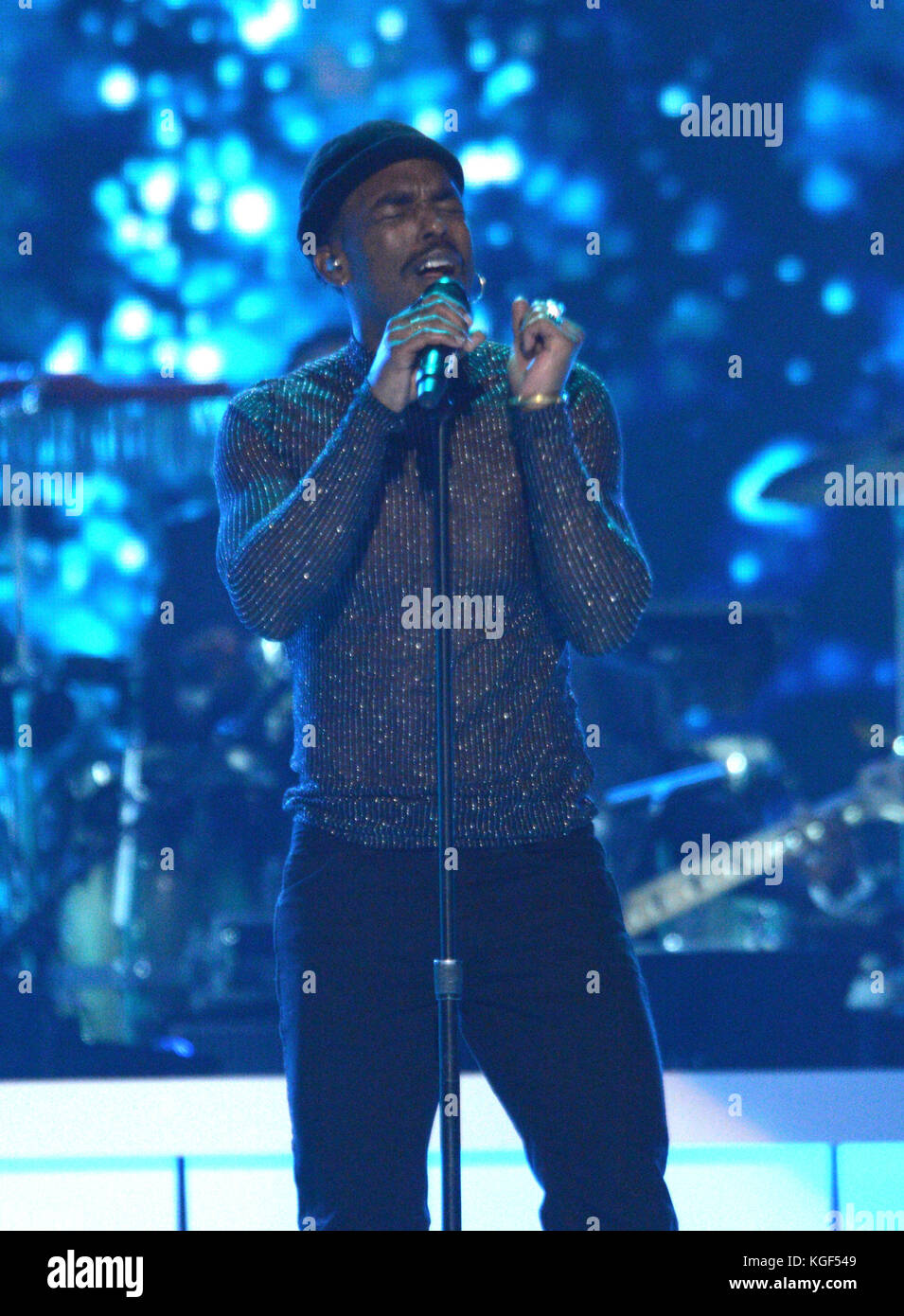 Las Vegas, Nevada, USA. 6th Nov, 2017. Singer Luke James performs at ...