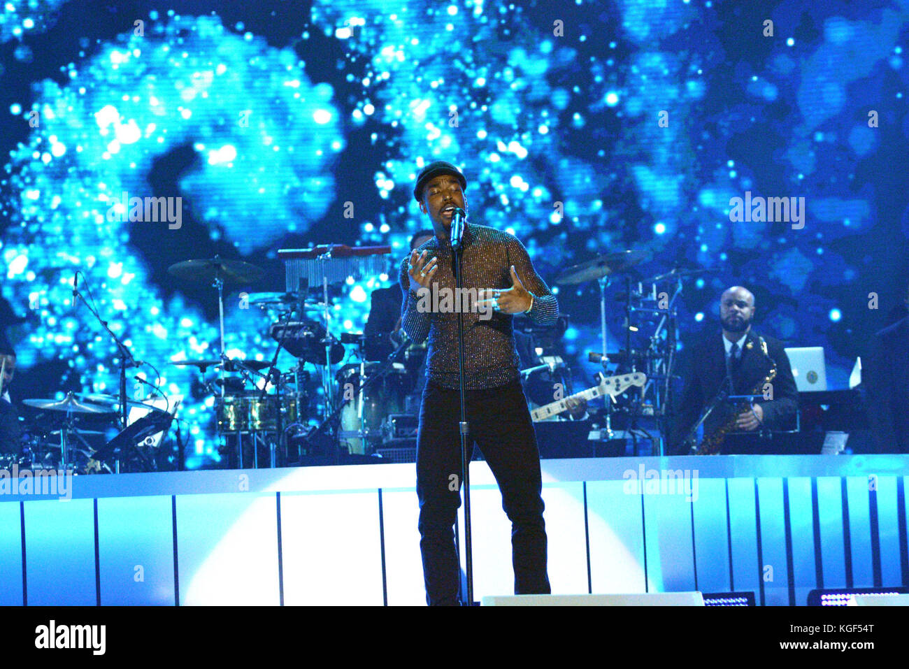 Las Vegas, Nevada, USA. 6th Nov, 2017. Singer Luke James performs at ...