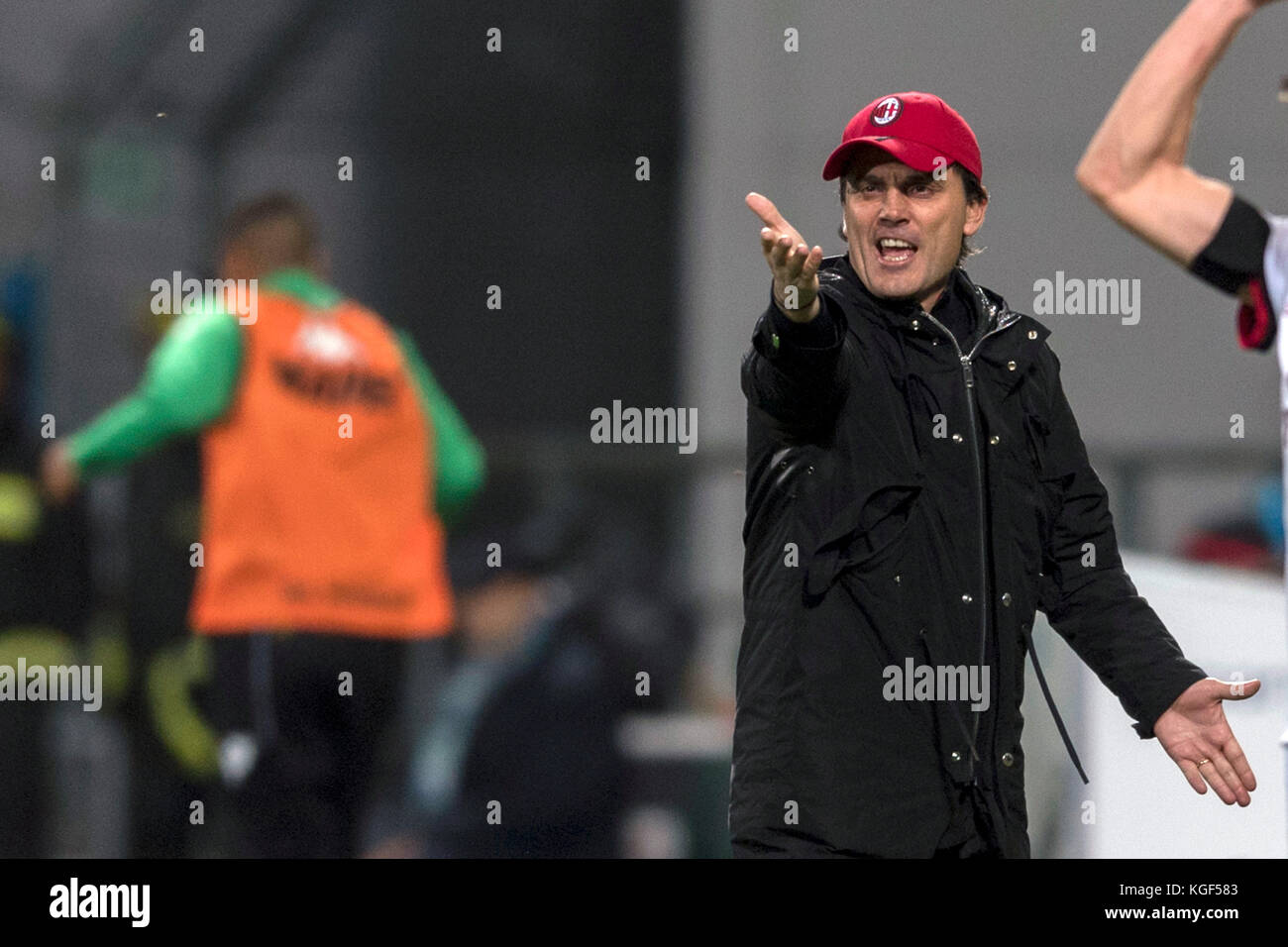 Reggio Emilia, Italy. 5th Nov, 2017. Vincenzo Montella (Milan) Football ...
