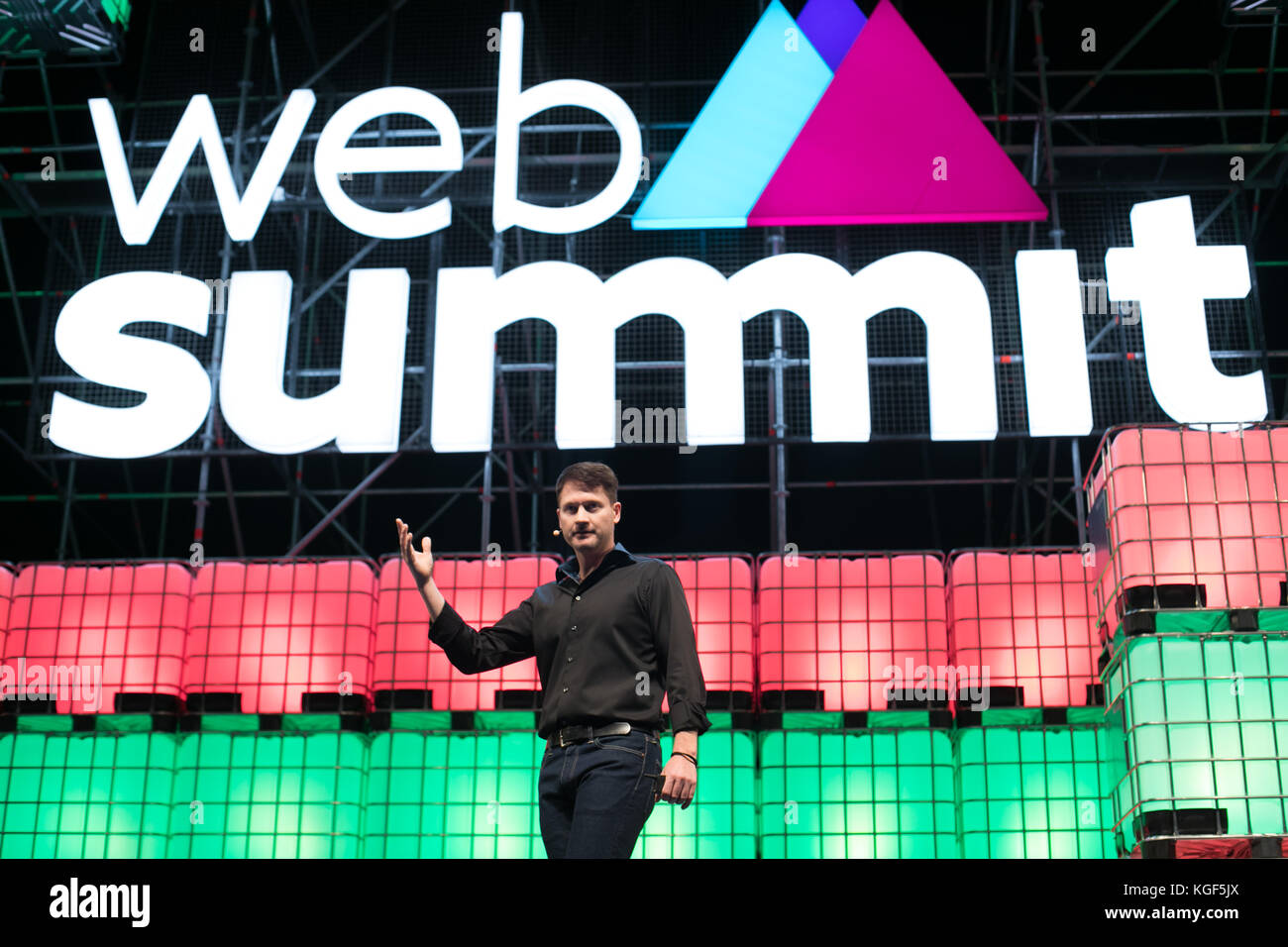 Lisbon, Portugal. 6th Nov, 2017. Bryan Johnson, CEO of Kernel, at the ...