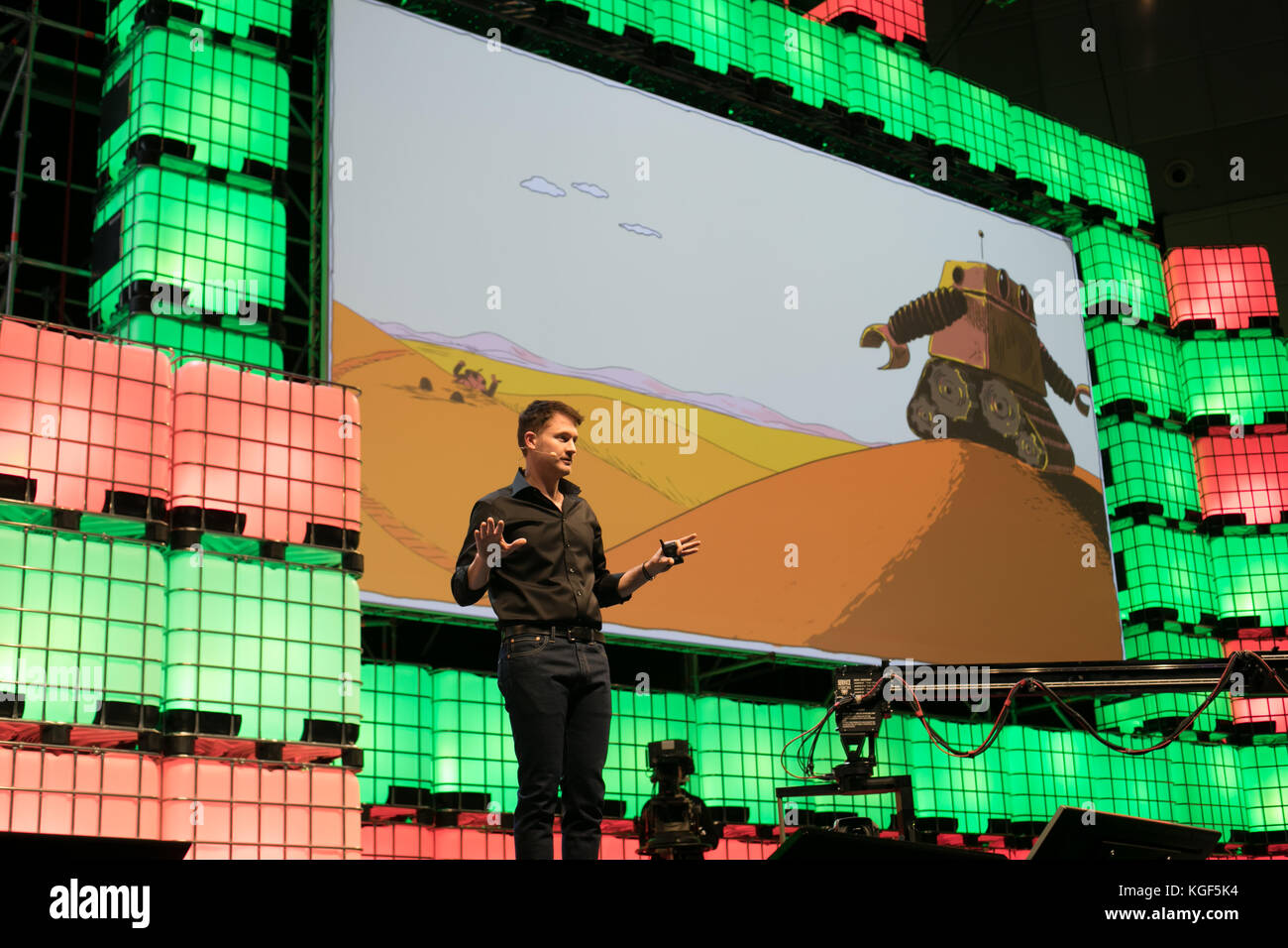 Lisbon, Portugal. 6th Nov, 2017. Bryan Johnson, CEO of Kernel, at the ...