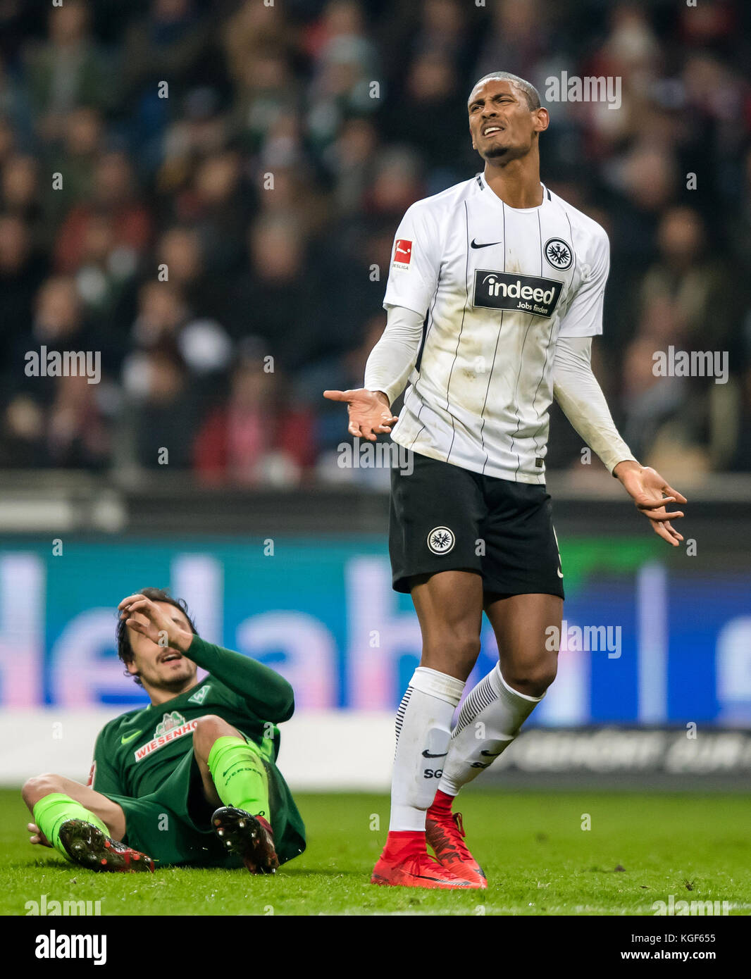 Frankfurt, Germany. 3rd Nov, 2017. Frankfurt's Sebastien Haller in ...