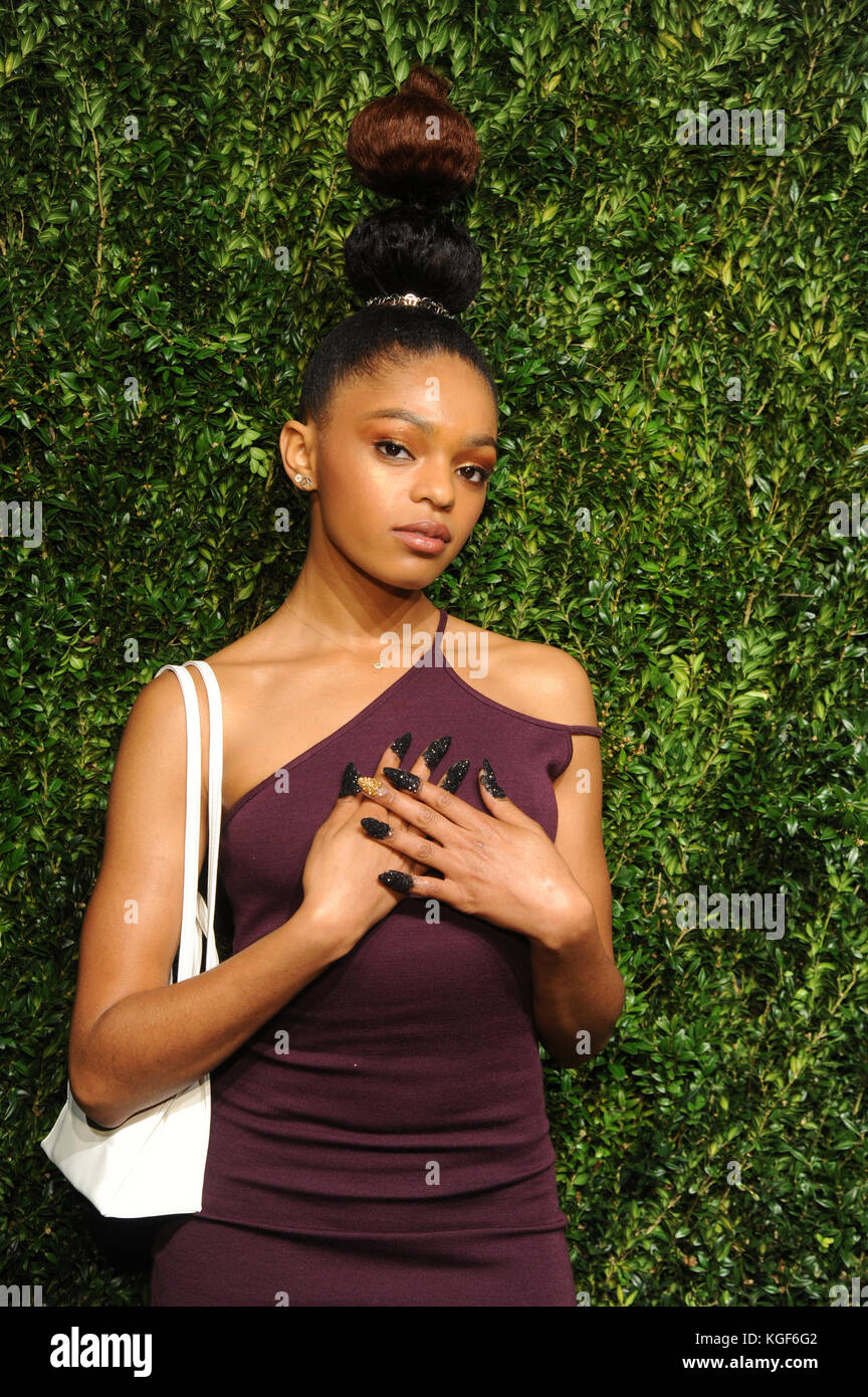New York, NY, USA. 6th Nov, 2017. Selah Marley at the 14th Annual CFDA ...