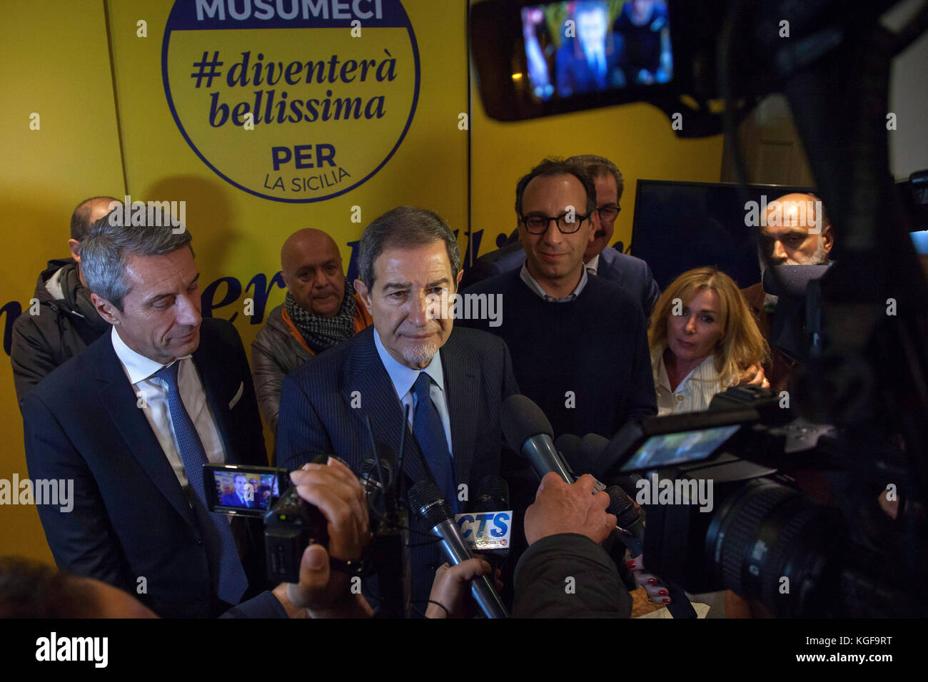 Nello Musumeci, candidate of the center-right parties, is the new ...