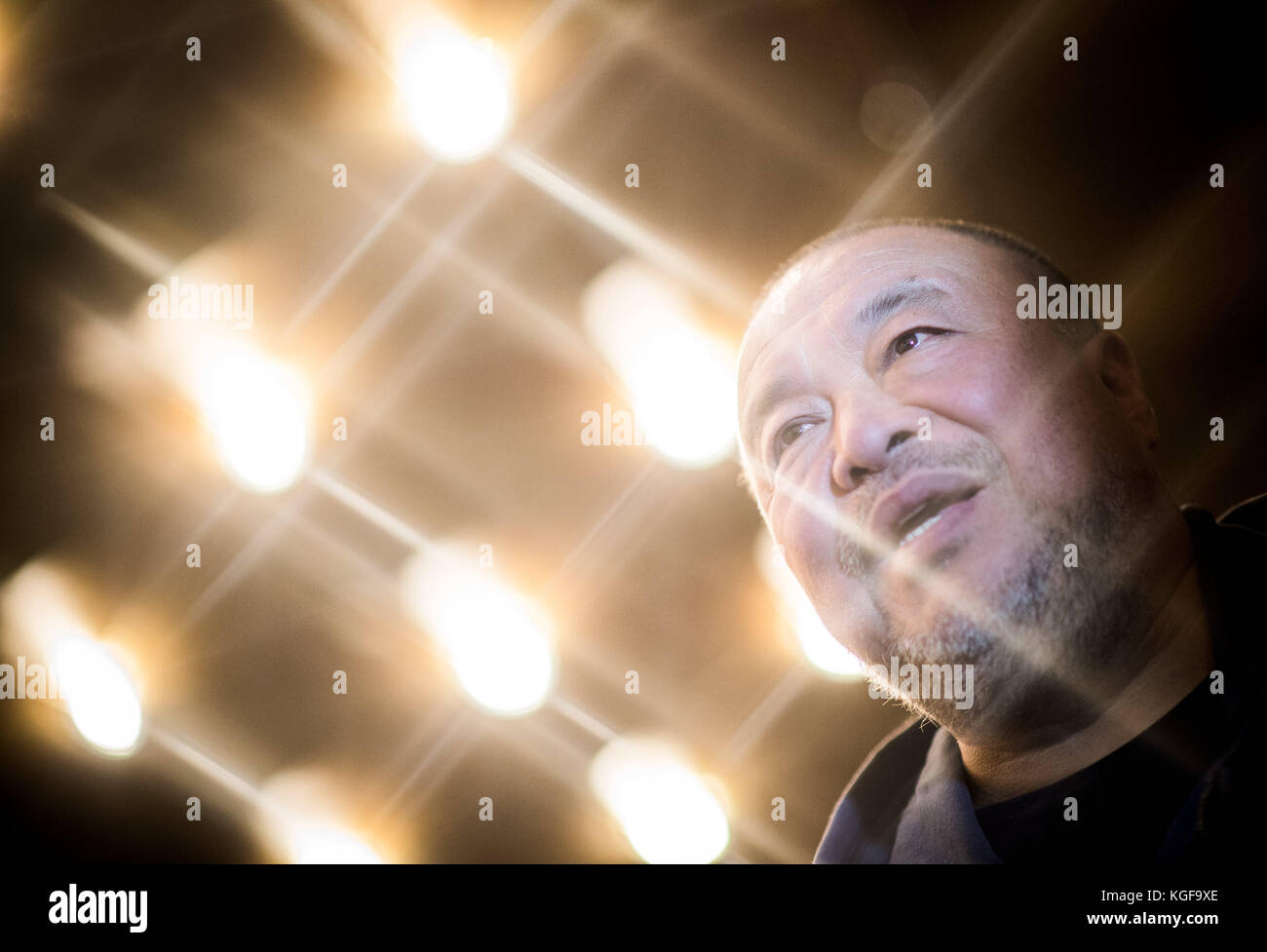 Berlin, Germany. 7th Nov, 2017. Chinese artist Ai Weiwei arrives at the Germany premiere of his ...