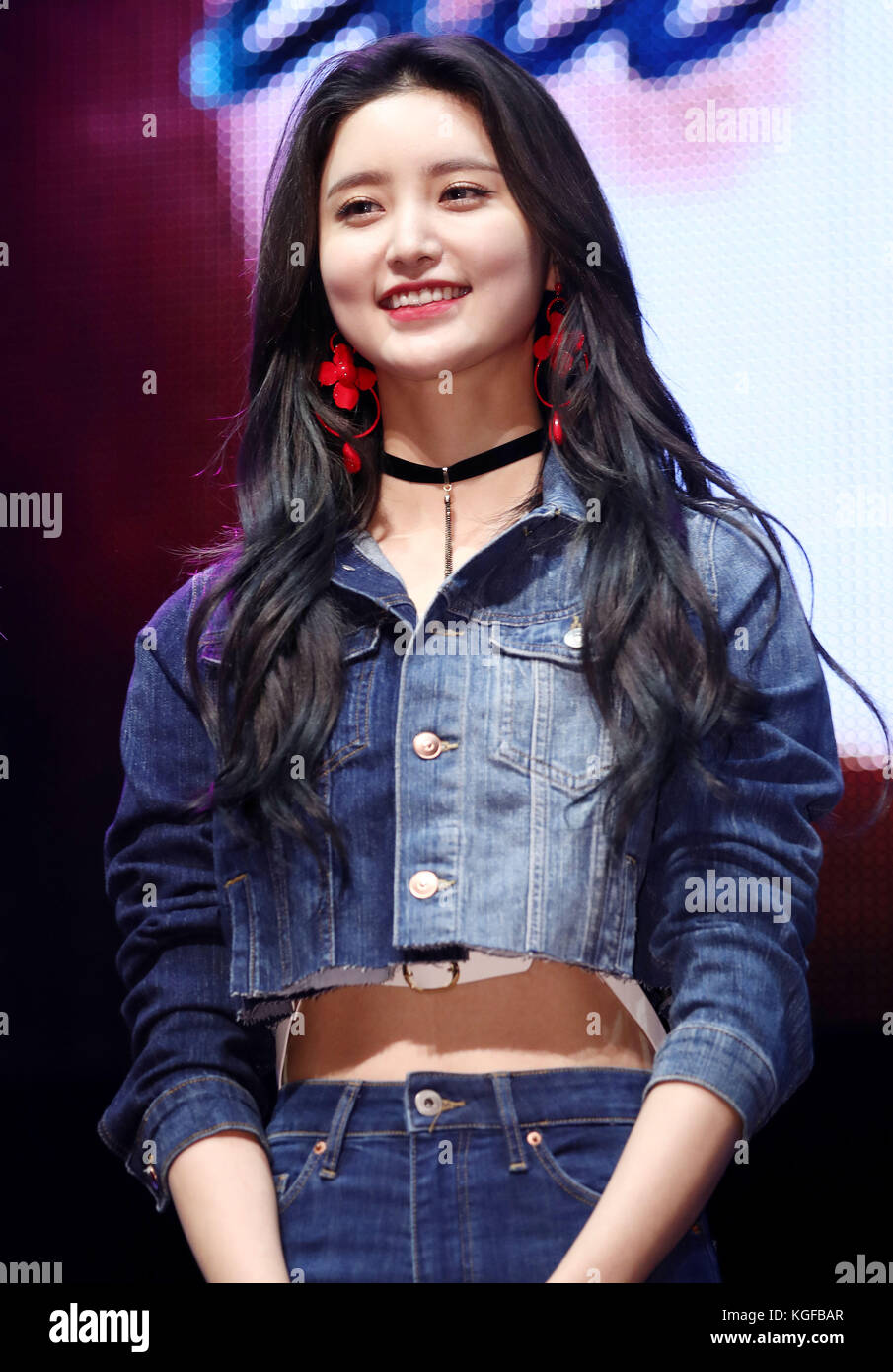 08th Nov, 2017. S. Korean girl group EXID Jung Hwa, a member of South Korean girl group EXID ...