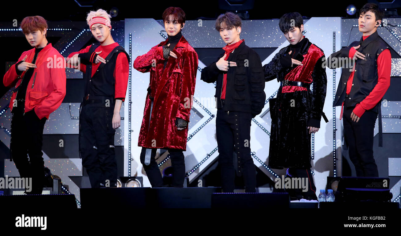08th Nov, 2017. S. Korean boy group Monsta X South Korean boy group ...