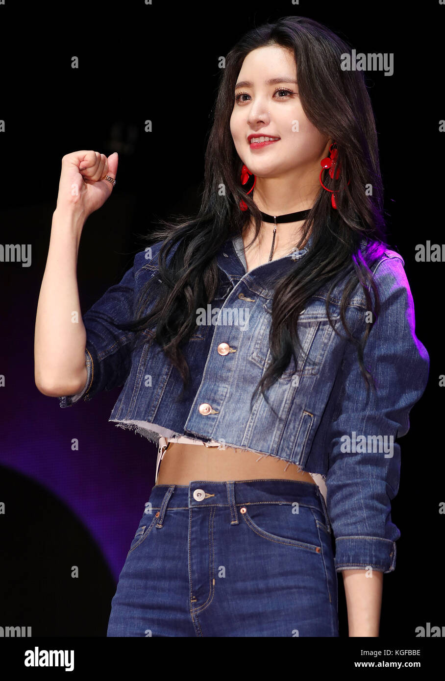 08th Nov, 2017. S. Korean girl group EXID Jung Hwa, a member of South Korean girl group EXID ...
