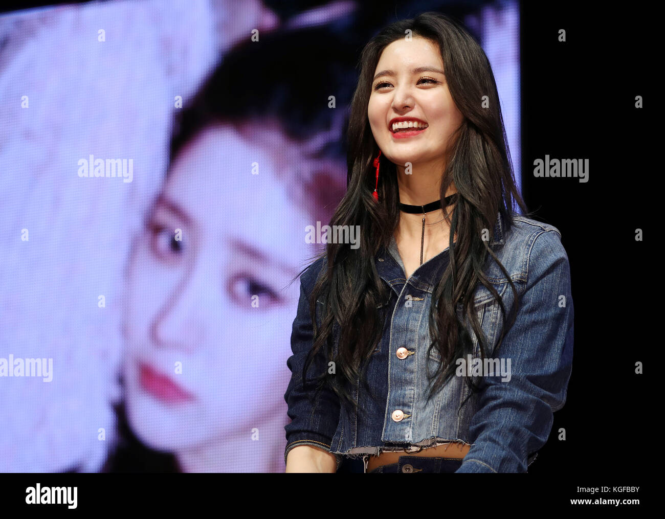 08th Nov, 2017. S. Korean girl group EXID Jung Hwa, a member of South ...