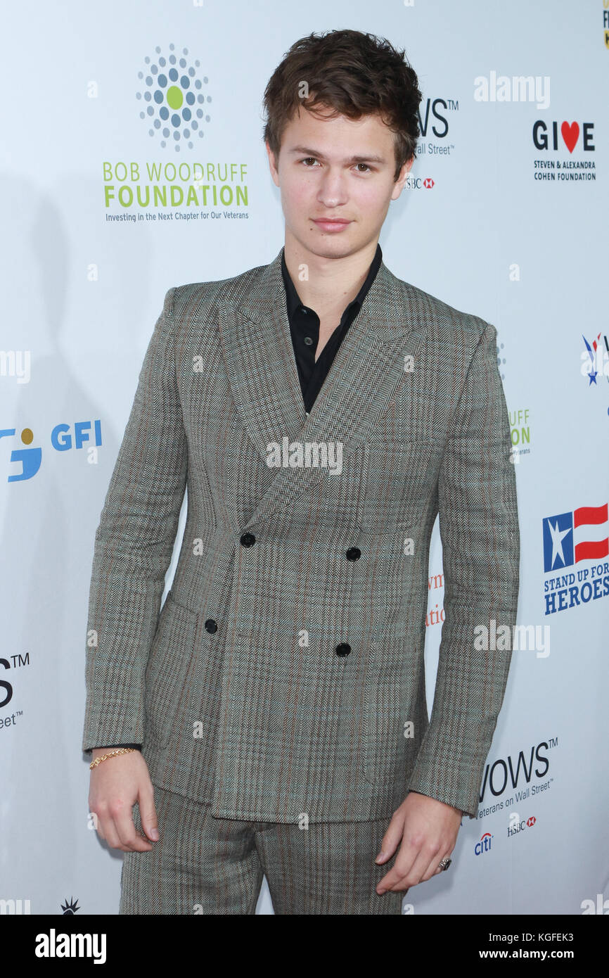 New York, NY, USA. 07th Nov, 2017. Ansel Elgort at the 11th Annual ...