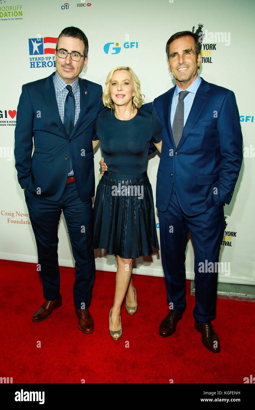 New York, NY, USA. 7th Nov, 2017. John Oliver, Lee Woodruff and Bob ...
