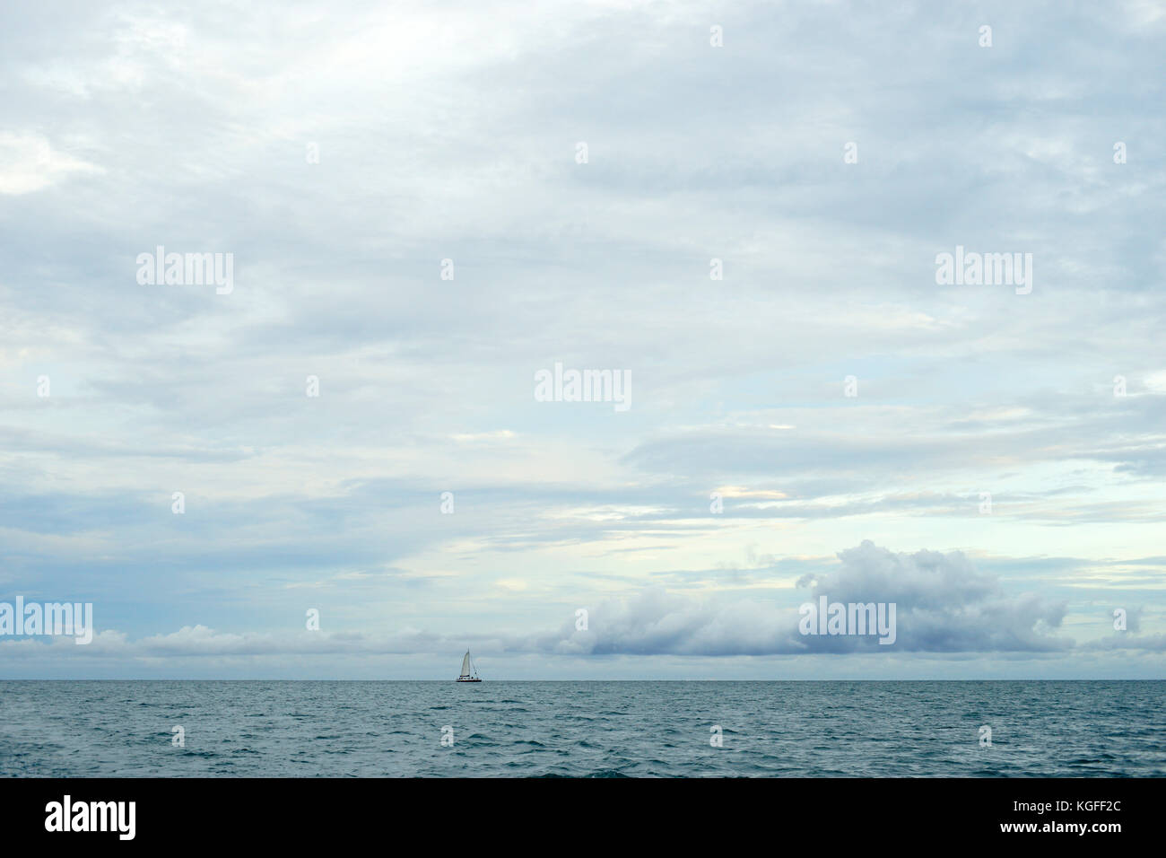 landscape view of peaceful ocean with beautiful sky background Stock ...