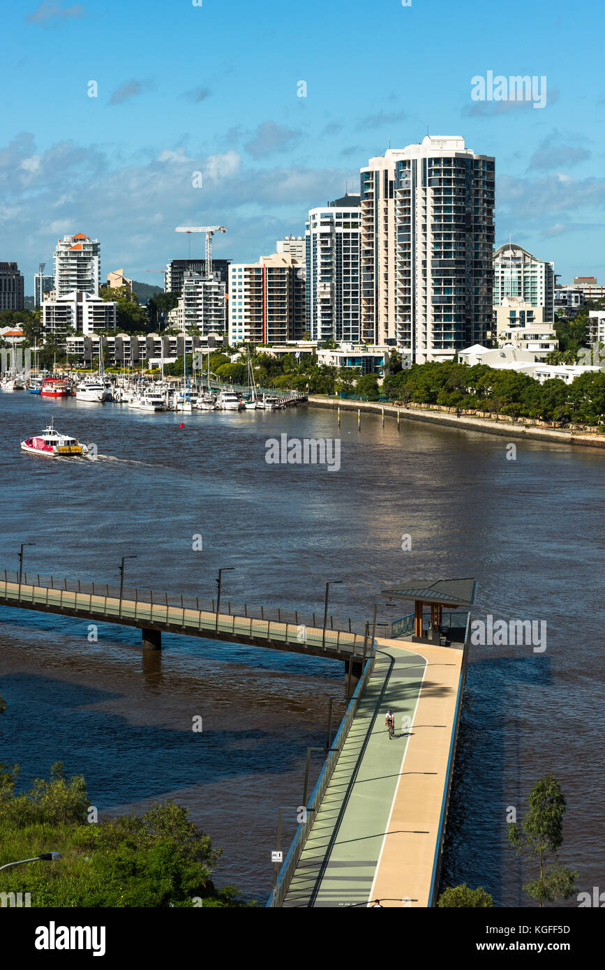 Brisbane river walkway, Queensland, Australia Stock Photo - Alamy