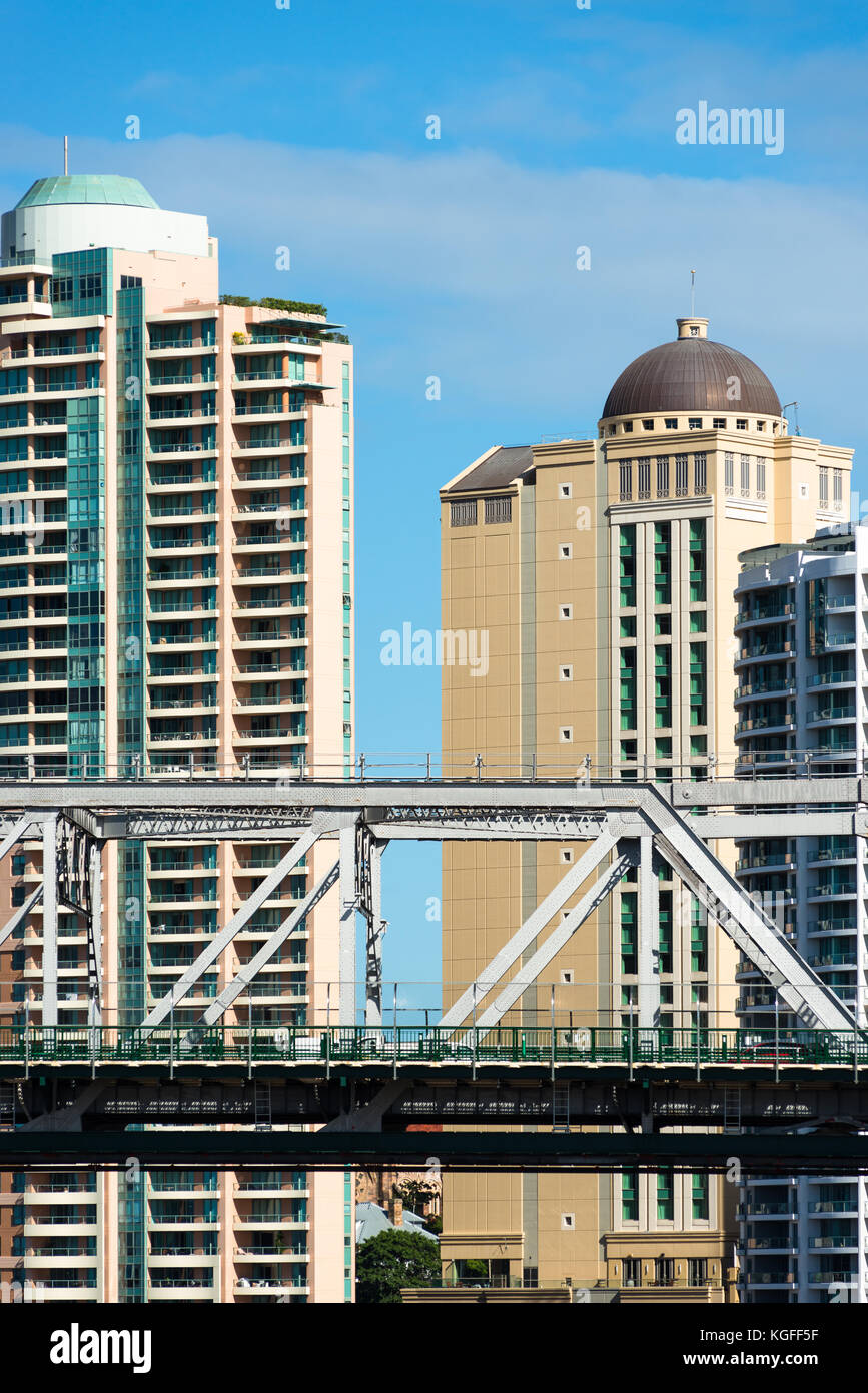 Brisbane towers with Story bridge. QLD. Australia Stock Photo - Alamy